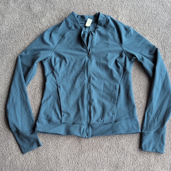 Yogalicious | Jackets & Coats | Yogalicious Blue Zipup Bomber Style ...